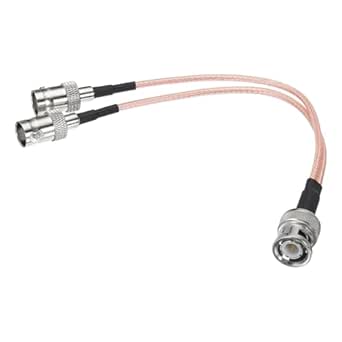 Amazon.com: MECCANIXITY 1Pcs 0.5FT/15cm RG316 Coaxial Cables BNC Splitter Cable BNC Male to Dual ...