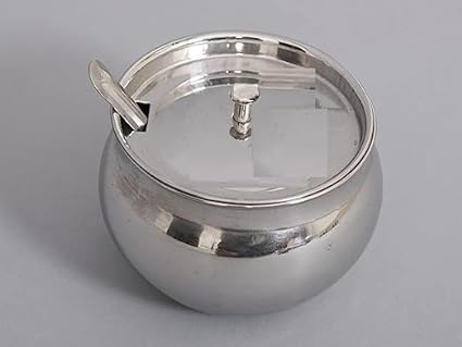 Ghee Pot With Spoon | Stainless Steel Ghee Container For Kitchen ...