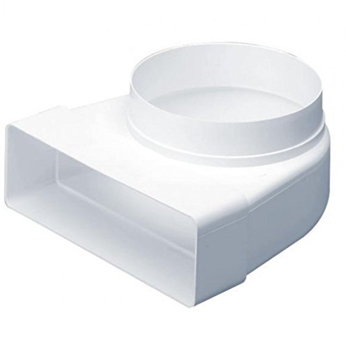Rectangular (110mm x 54mm) to Round (100mm) Duct Spigot – BigaMart