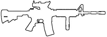Amazon.com - EW Designs M4 SOPMOD Sticker Die Cut Decal M-4 M-16 M16 ...