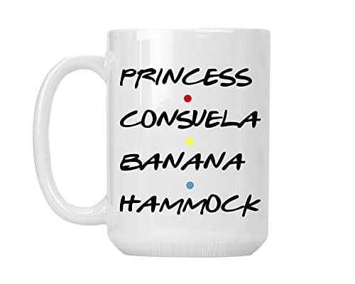 Amazon.com: Princess Consuela Banana Hammock - White Ceramic Coffee Mug ...