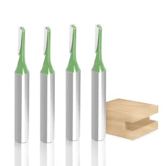 Aopin Router Bit 4mm Cutting Dia 6mm Shank Dia Single Flute Straight ...