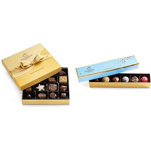 Amazon.com : Godiva Chocolatier Golden Celebrations Gift Bundle ...
