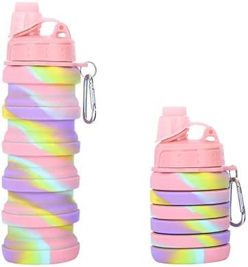 ROBIFEL Collapsible Silicone Water Bottles, Reusable BPA Free Foldable ...