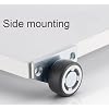DQRMVV Side-Mounted Casters, Silent Rubber Wheels, Drawer Caster, 4 ...