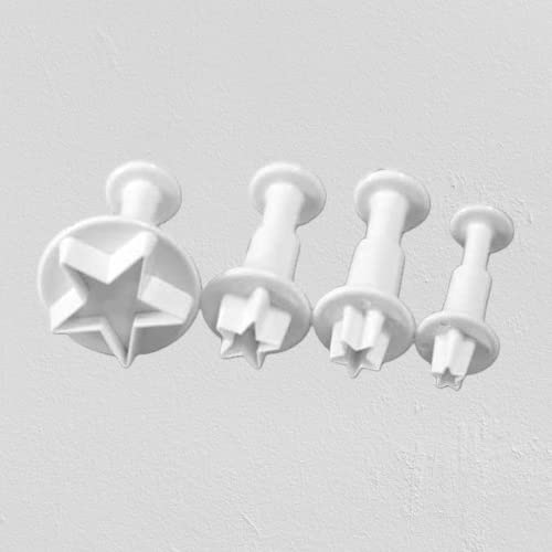 Buy Star Shape Plunger Cutter Set of 4 Pcs Online at Low Prices in ...