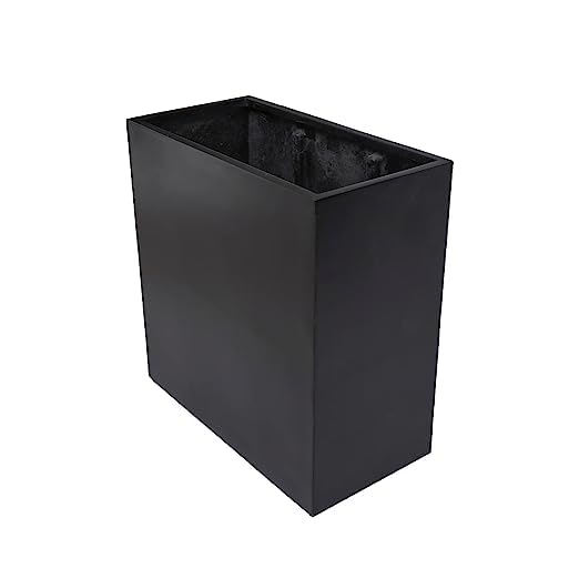 JP PLANTERS 12" Rectangle Fiberglass Trough Planter 24” L x 24” W x 12 ...