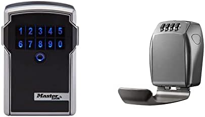Amazon.com: Master Lock Bluetooth Wall Mount Key Safe Box (5441EC) and Heavy Duty Wall Mount Key ...