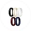 Egnaro Women's Silicone Anniversary Rings, Inner Arc Ergonomic ...