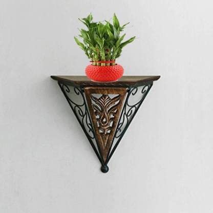 Wooden Mystique Modern Wall Bracket Triangle Wall Rack Wall Shelves for ...