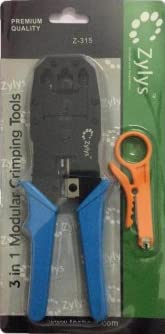 TechNXT ZYLYS 3 in 1 Modular Crimping Tool with Cable Cutter : Amazon ...