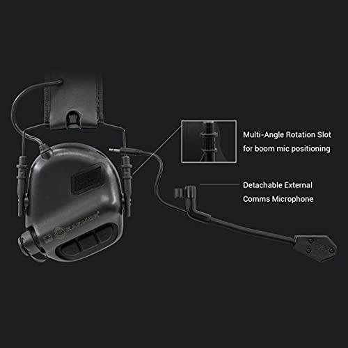 Earmor Tactical Headset Hunting & Shooting Earmuffs with Microphone ...
