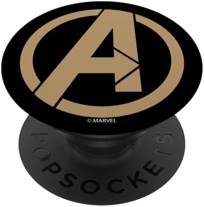 Amazon.com: Marvel Avengers Gold Classic Logo PopSockets Standard ...