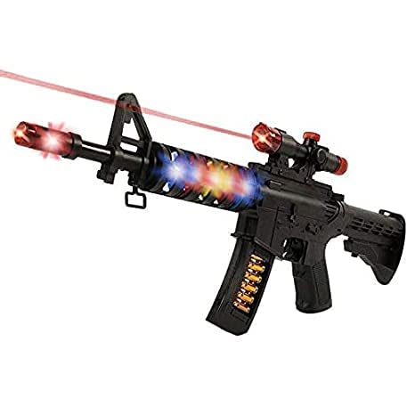 RK HUB Light and Sound Musical PUBG Gun Toy with Vibration and Laser ...