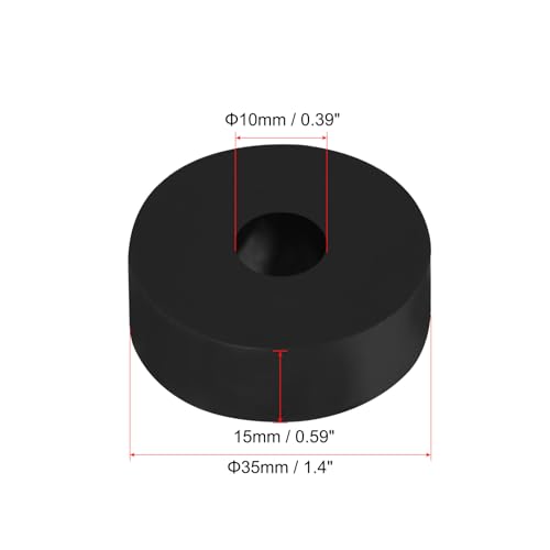 PATIKIL Multi Purpose Rubber Spacer, 16 Pcs 1.4″OD 0.4″ID 0.6″Thick ...