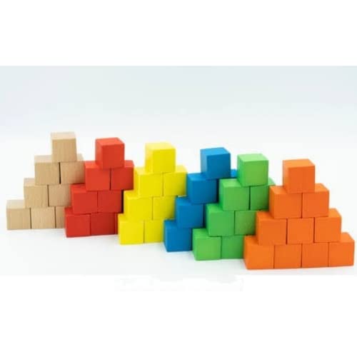 Wooden colourfull Cubes | Smooth colourfull Cubes for Playing as ...