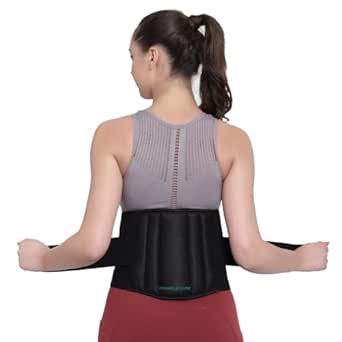 ORANCLE CARE Lumber Back Support Black (L) : Amazon.in: Health ...