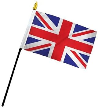 Amazon.com: AES Small 4" x 6" 4x6 inch United Kingdom Hand DESK Flag ...