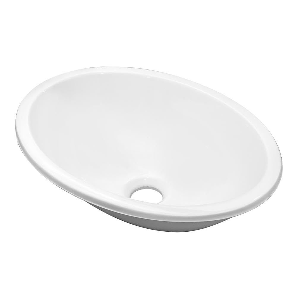 Cuba Pia para Banheiro Oval Sophia Branco | Amazon.com.br