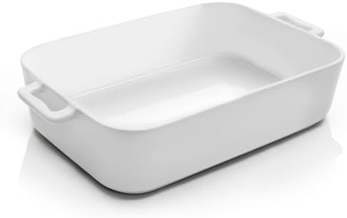 Amazon.com: BLIRORA Deep Ceramic Baking Dish, 9x13 Inch Casserole Dish ...