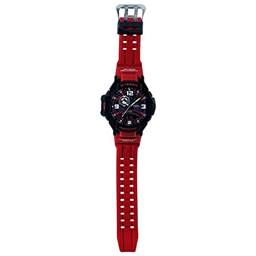 Casio Men G-Shock Red Analog-Digital Gravity Defier Ga1000-4B Watch ...