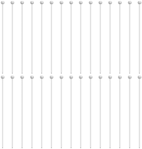 Amazon.com: Tacool Real 925 Sterling Silver Head Pins for Gemstone ...