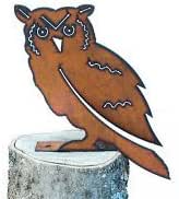Amazon.com: 11" Rust Owl That Has A Bend To Screw Down