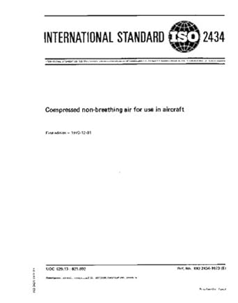 ISO 2434:1973, Compressed non-breathing air for use in aircraft | Amazon.com.br