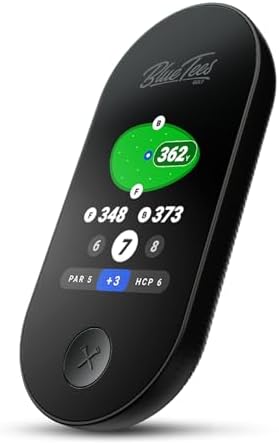 Amazon.com: Blue Tees Golf Ringer - Magnetic Golf GPS Handheld, Touch ...