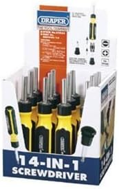 Draper 42 Piece Ratchet Screwdriver Bit Set | Stubby Grip Drivers Hand ...