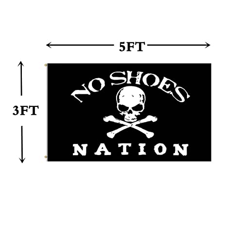Snapklik.com : LUCKGEEY No Shoes Nation Flag 3x5FT For Indoor Outdoor ...