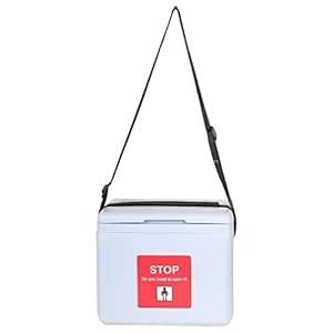 FAIRBIZPS Mini Vaccine Carrier Box with 2 Ice Pack Temperature ...