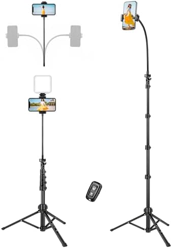 Amazon.com: Weilisi 82" Tall Heavy Duty Phone Stand for Recording ...