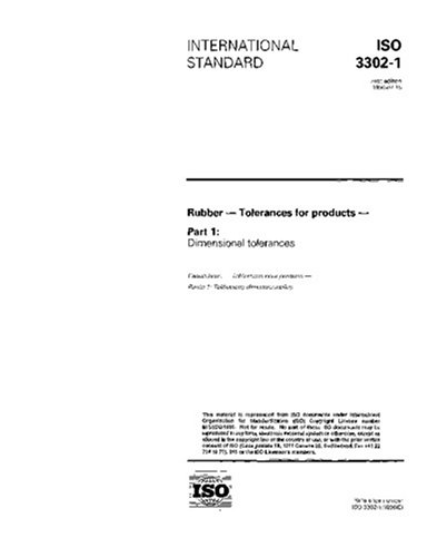 ISO 3302-1:1996, Rubber - Tolerances for products - Part 1: Dimensional tolerances | Amazon.com.br