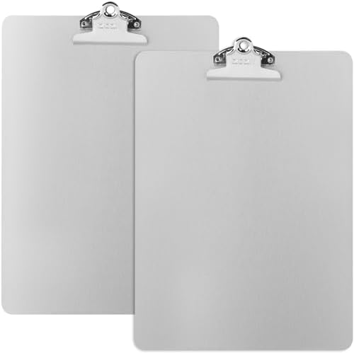 Amazon.com: ZCZN Metal Clipboard, 2 Pack Heavy Duty Aluminum Clipboards ...