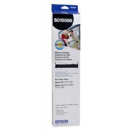 Genuine Epson Printer Fabric Ribbon - 1 x Black - S015086 (Long Life ...