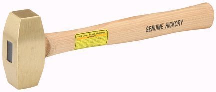 2 Lb. Brass Hammer with Hickory Wood Handle : Amazon.in: Home Improvement