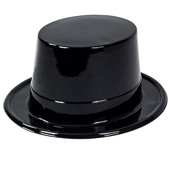 PartyToko 1 Plastic Hats Magician Hats Top Hat Plastic Large Top Hat ...
