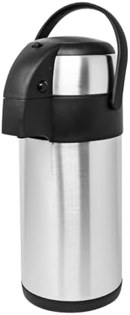 3L Stainless Steel Airpot - Tea Coffee Vacuum Flask | Handle litre ...