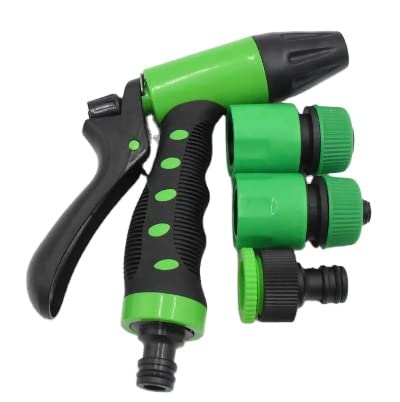 Plastic Garden Hose Nozzle Water Spray Gun Connector Tap Adapter Set ...