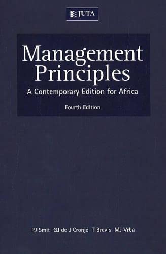 Amazon | Management Principles: A Contemporary Edition for Africa ...