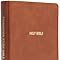NKJV, Foundation Study Bible, Large Print, Leathersoft, Brown, Red Letter, Thumb Indexed ...