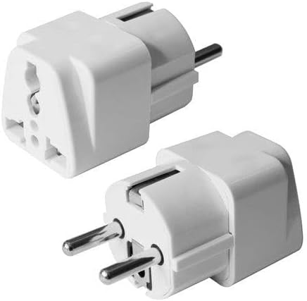 Stackfine 250V Universal 2 Pin to 3 Pin Conversion Plug Type F for Au ...