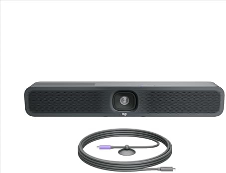 Logitech MeetUp 2 All-in-One USB Conference Room Camera, Compact Video ...