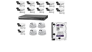 HIKVISION 2MP IP HD Camera Combo Kit - 16CH HD NVR+ 12 Bullet Cameras ...
