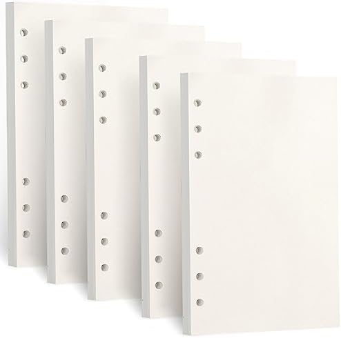 Amazon.com : A6 Refill Paper, [5 Pack] Toplive 100GSM Thick Refillable ...