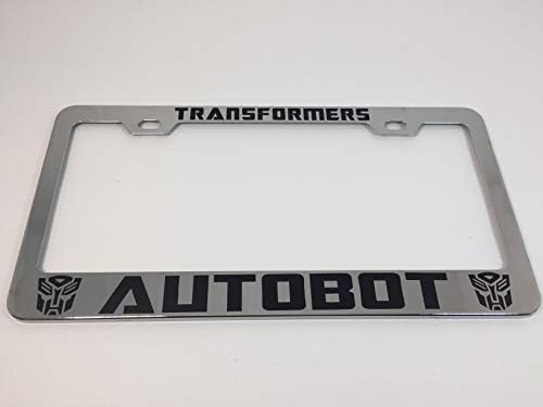 Amazon.com: License Plate Frame Transformer Autobot Logos Aluminum ...