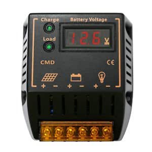 10A 12V/24V LCD Solar Battery Regulator Charge Discharge Controller BLK ...
