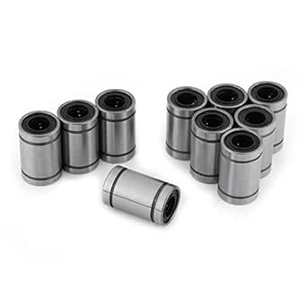 10pcs LM8UU Double, 8mm linear bearing lmu8 Sealed Cylinder Linear ...