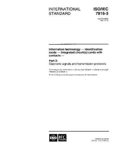 ISO/IEC 7816-3:1997, Information technology - Identification cards ...